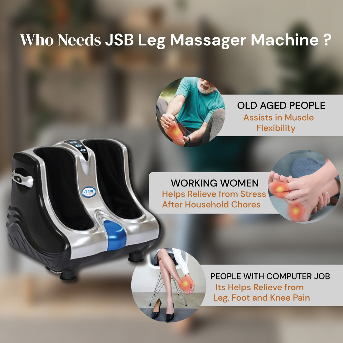 Full Leg Massage Machine Machine | Buy JSB HF05 Online